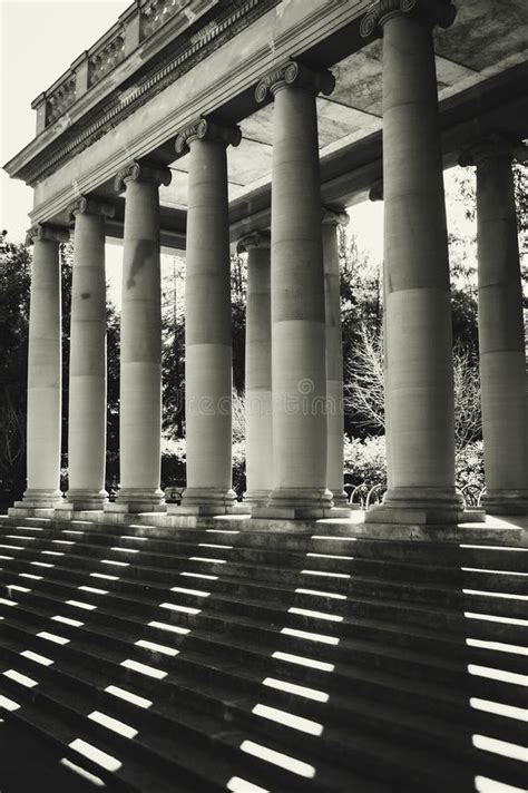 Classical Columns And Shadows Stock Illustration Illustration Of