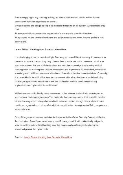 Learn Ethical Hacking From Scratchpdf