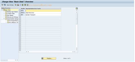 FOMS1 SAP Tcode Maintenance Rep List Of Rents Basic Data