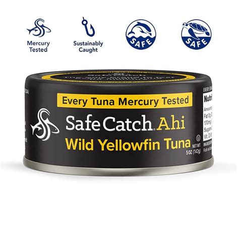 Safe Catch Ahi Tuna Wild Yellowfin Low Mercury Gluten Free Keto