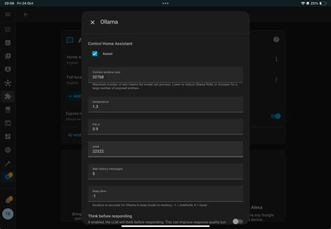 Add Temperature Setting To Ollama Integration Configuration Feature