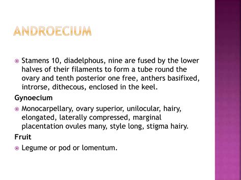 Fabaceae In Taxonomy Pptx