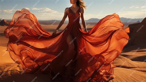 Premium Ai Image A Stunning Woman Hyperdetailed Sheer Fluid Dress Ai Generated
