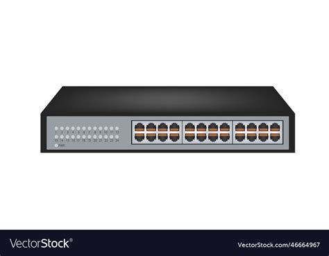 internet switch with 24 ethernet ports royalty free vector