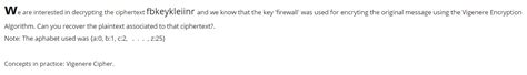 Solved Algorithm Can You Recover The Plaintext Associated