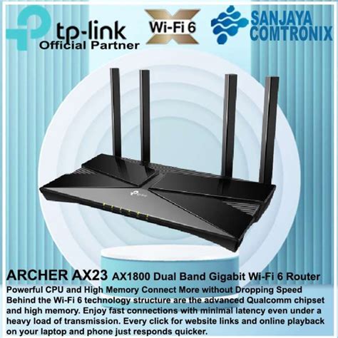 Promo Archer Ax Dual Band Ax Wi Fi Router Diskon Di Seller Sentramoco Store