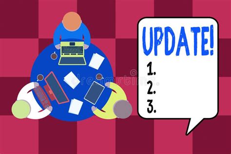 Handwriting Text Writing Update Concept Meaning Make Something More Modern Or Up To Date Like