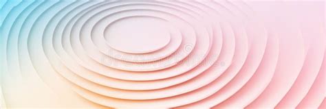 Patterns of Concentric Circles Create a Calming Visual Effect with Soft Pastel Colors and Smooth ...