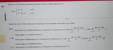 Solved Determine If The Following Piecewise Defined Function