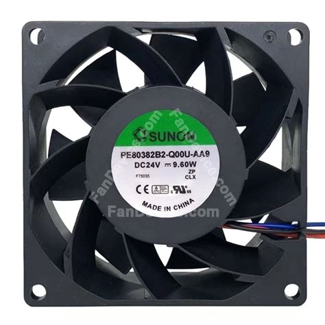 Sunon Pe80382b2 Q00u Aa9 Dc 24v 960w 2 Wires 3 Wires Axial Cooling