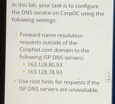 Solved In This Lab Your Task Is To Configure The DNS Chegg
