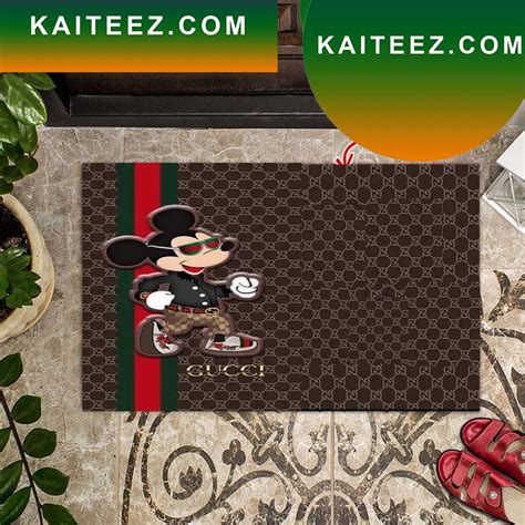 Gucci Logo X Mickey Mouse Disney Doormat Kaiteez