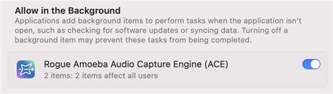 Rogue Amoeba About Background Processes Used By Piezo