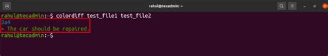 How To Compare Two Files In Linux Tecadmin