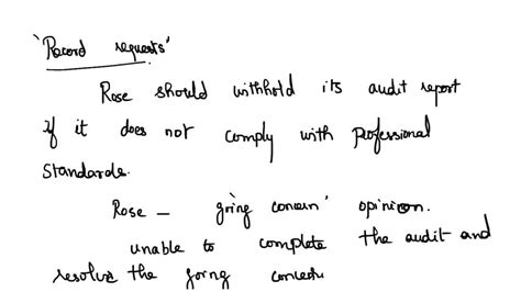 Solved Terry Industries Engages Rose Co Cpas To Audit Its Annual