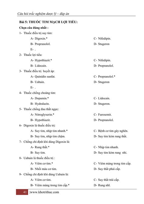 258008628 Trac Nghiem Duoc Ly Dap An Doc