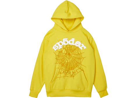 Sp5der Websuit Hoodie Yellow 男装 Ss21 Cn