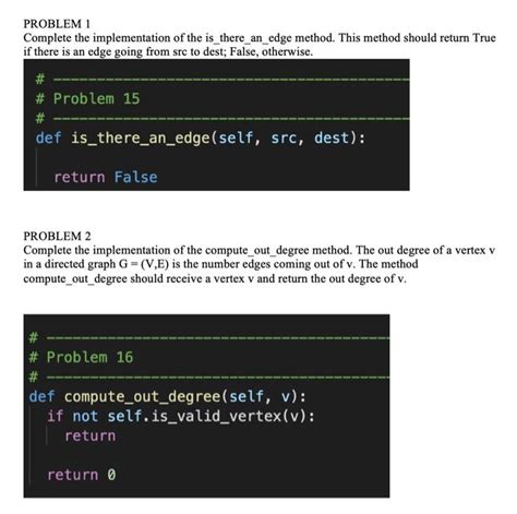 solved in python programming lets say the class was given