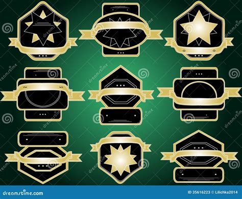 Set Of Label Stock Illustration Illustration Of Mark