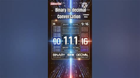 Binary To Decimal Conversion Quick And Easy Binarytodecimal Numbersystem Techshorts