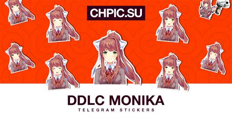 Telegram Sticker From DDLC Monika Pack