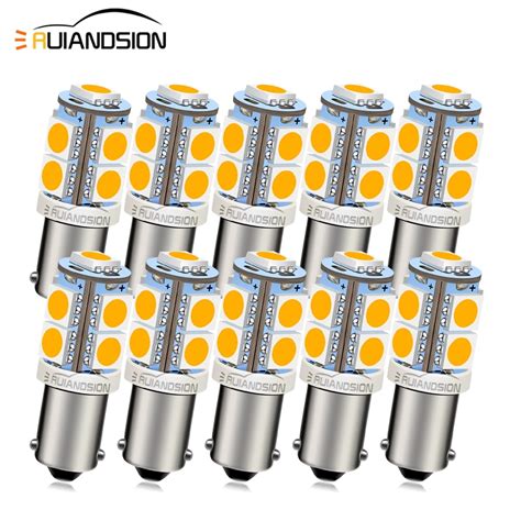 Ruiandsion Ba9s Ba9 53 57 1895 64111 Led Car Light Bulb For Map Reading Dome Instrument Light