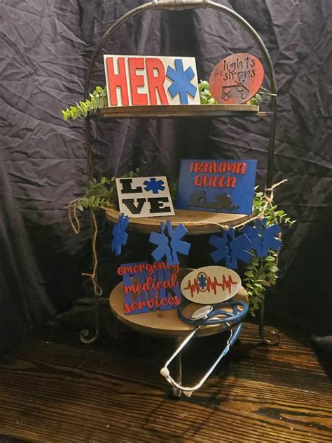 Ems Emergency Medical Services Tiered Tray Ems Tiered Tray Etsy