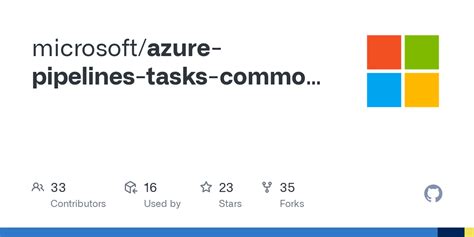 Github Microsoftazure Pipelines Tasks Common Packages
