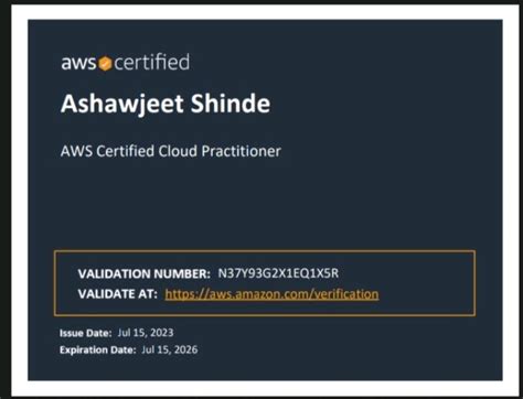 ashawjeet shinde on linkedin aws awscloud awscertified