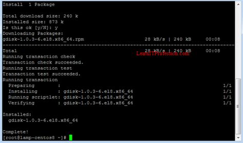 How Create And Delete GPT Partition With LVM On CentOS Linux