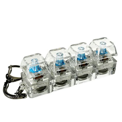 Keyboard Fidget Toy For Adults Fidget Keyboard Clicker Toys With Led Lights Keychain Stress