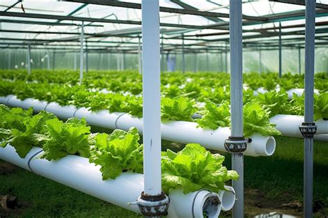 Premium Ai Image Hydroponic Lettuce Growing