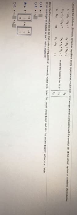 solved type an integer or fraction for each matrix element