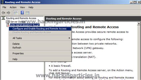 setup vpn penetration testing lab in server 2008