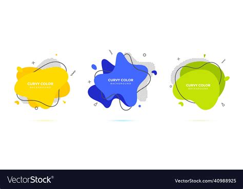 Modern Liquid Irregular Amoeba Blob Shape Abstract
