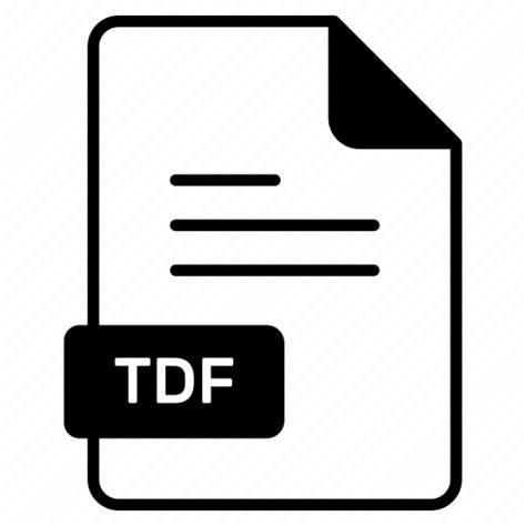 Tdf File Format Page Document Sheet Paper Icon Download On Iconfinder