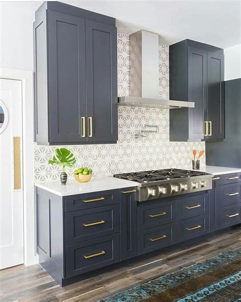 Dark Navy Kitchen Cabinets Kitchen Info