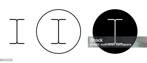 Cursor Text Icon Set Mouse Type Cursor Vector Symbol Test Edit Or Insert Pointer Sign Write Font