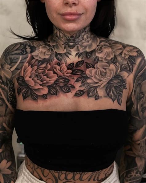 The Vancouver And Fraser Valley Tattoo And Culture Show Neck Tattoo Neck Tattoos Women Chest