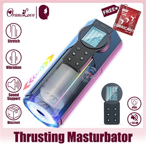Automatic Male Training Pump With 10 Thrusting And10 Vibrating Modes Lcd