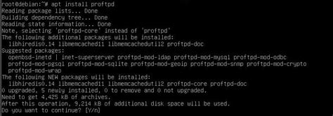 instalasi dan konfigurasib ftp pada debian 11 menggunakan proftpd