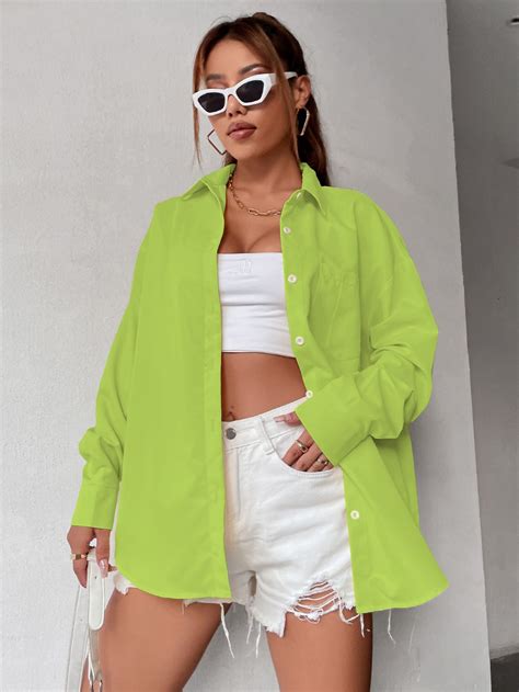 Moda De Mujer Shein México Lime Green Shirts Neon Green Outfits