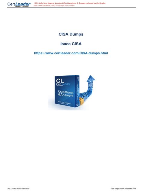 Cisa Practice Exam 100 Questions And Answers To Help Prepare For The