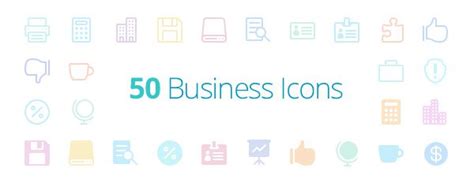 The Elegant Icon Font Just Got Better With 50 New Business Icons