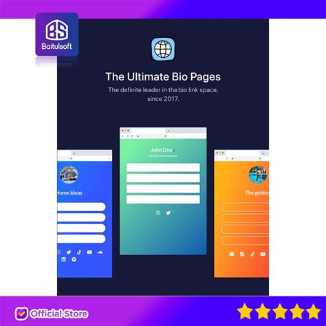 jual source code aplikasi 66biolinks bio links url shortener qr