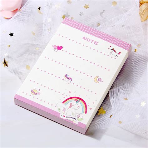 Kawaii Единорог маленький цветок животные чтобы сделать список планировщик блокнот для заметок