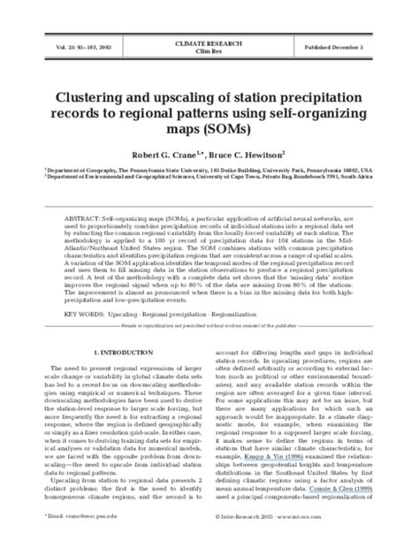 pdf clustering and upscaling of station precipitation records to