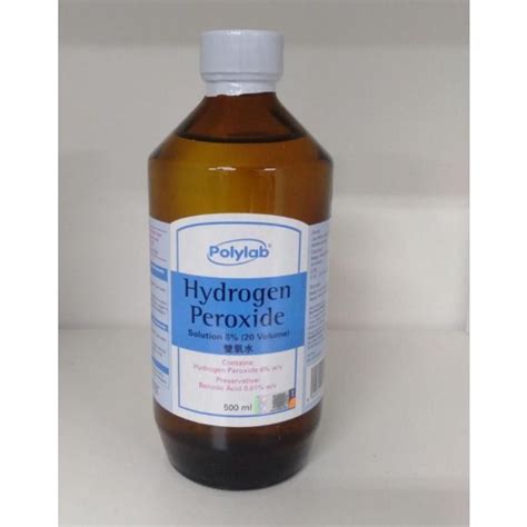 Polylab Hydrogen Peroxide 500ml Solution 5 Expiry 11223 Shopee