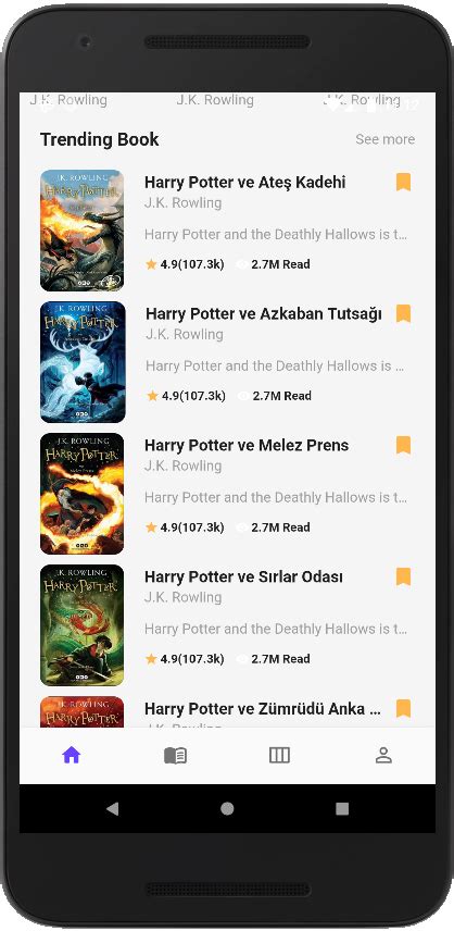 Github Gulsenkeskin Book App Book App Ui With Dark Mode Enabled Also This App Created Using