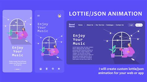 Create Custom Lottie Json Animation For Your Web Or App By Viurbee3